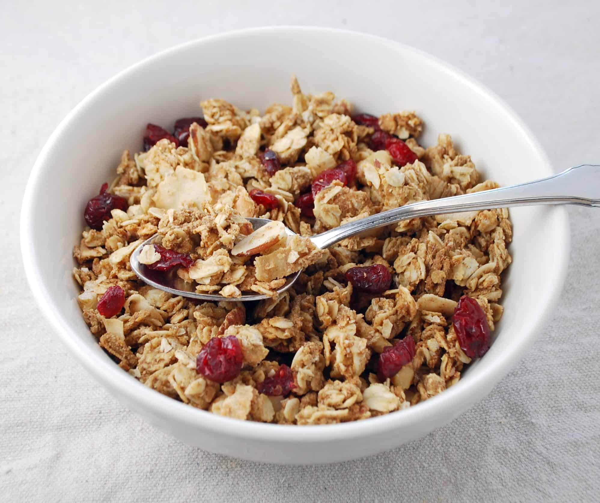 Granola With Nuts And Craisins Granola With Nuts And Craisins