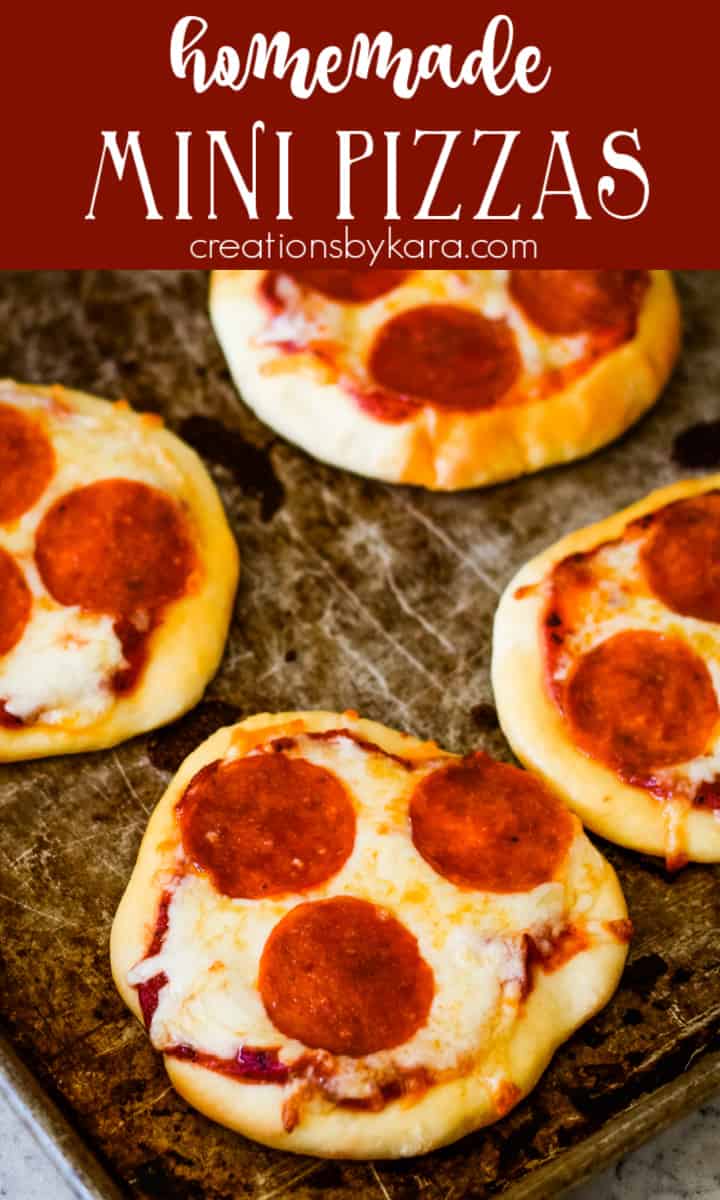 Mini Pizza with Pizza Crust & Sauce - Creations by Kara