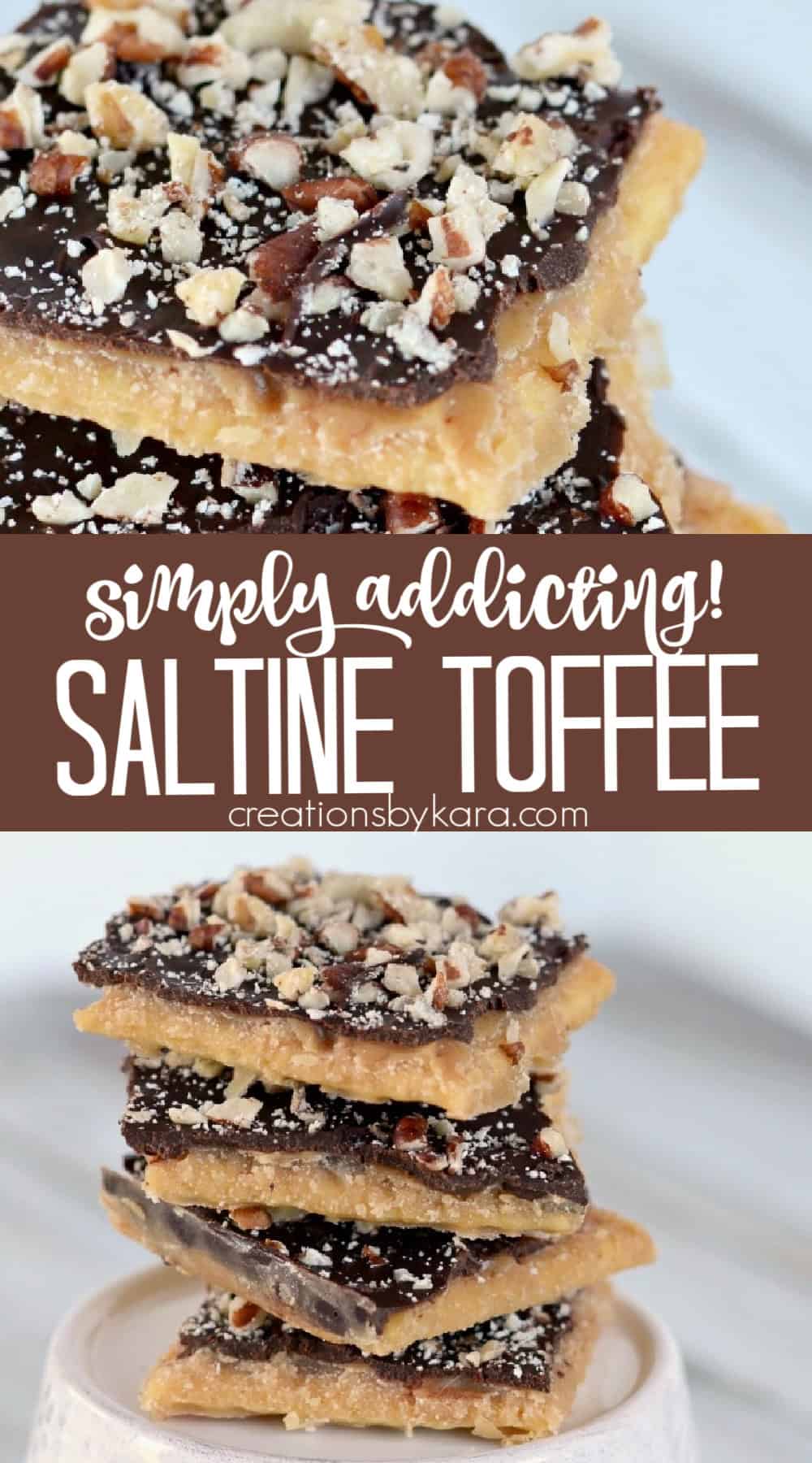 Super Easy Saltine Toffee (AKA Crack) - Creations by Kara