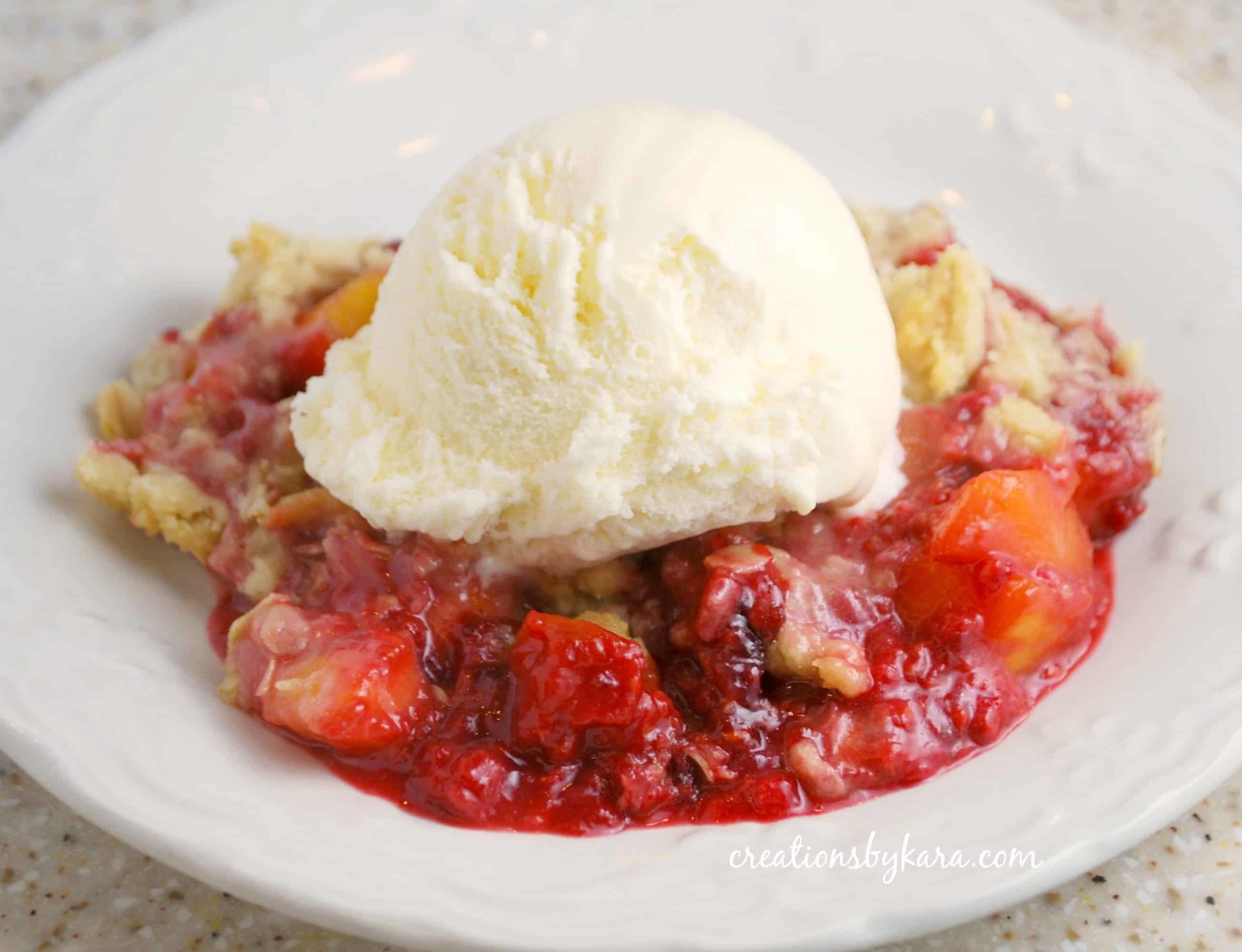 Raspberry Peach Crisp Recipe