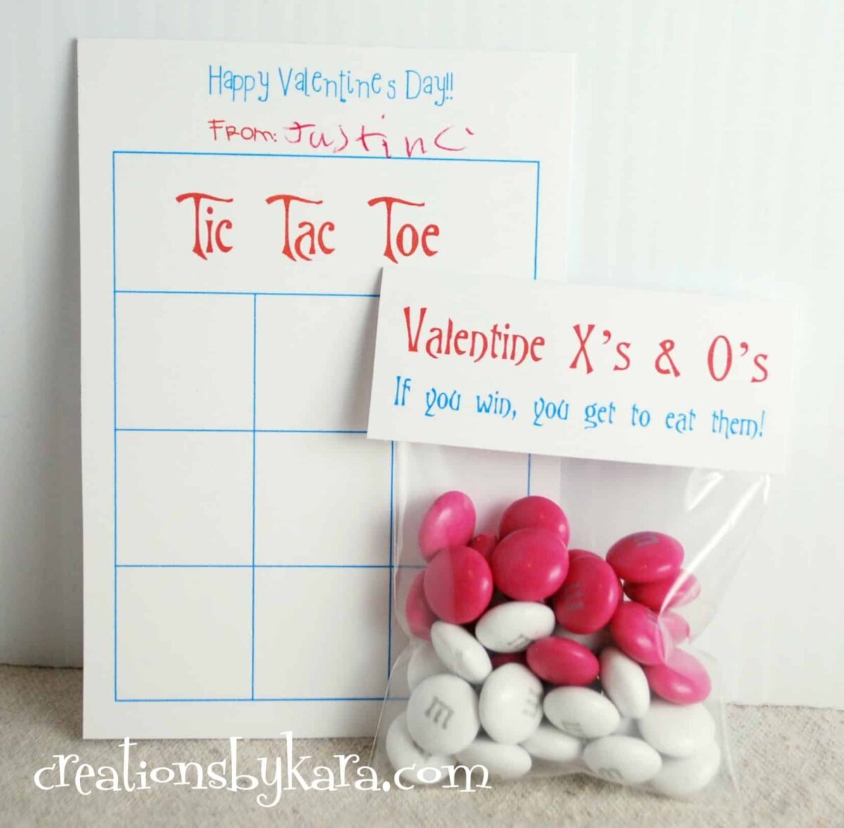 Valentine printable- classroom Valentine game