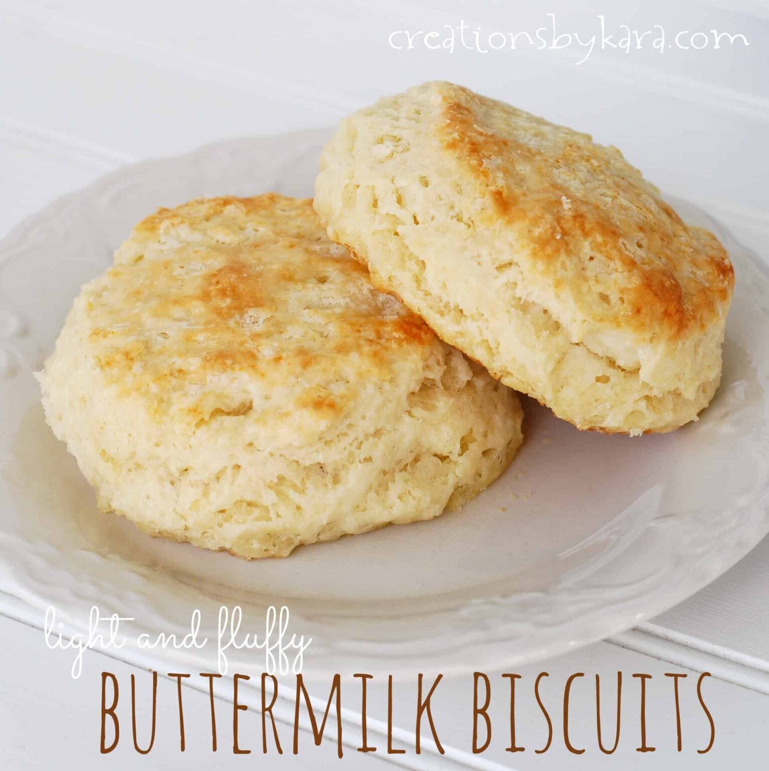 Light and Fluffy Buttermilk Angel Biscuits - Creations by Kara