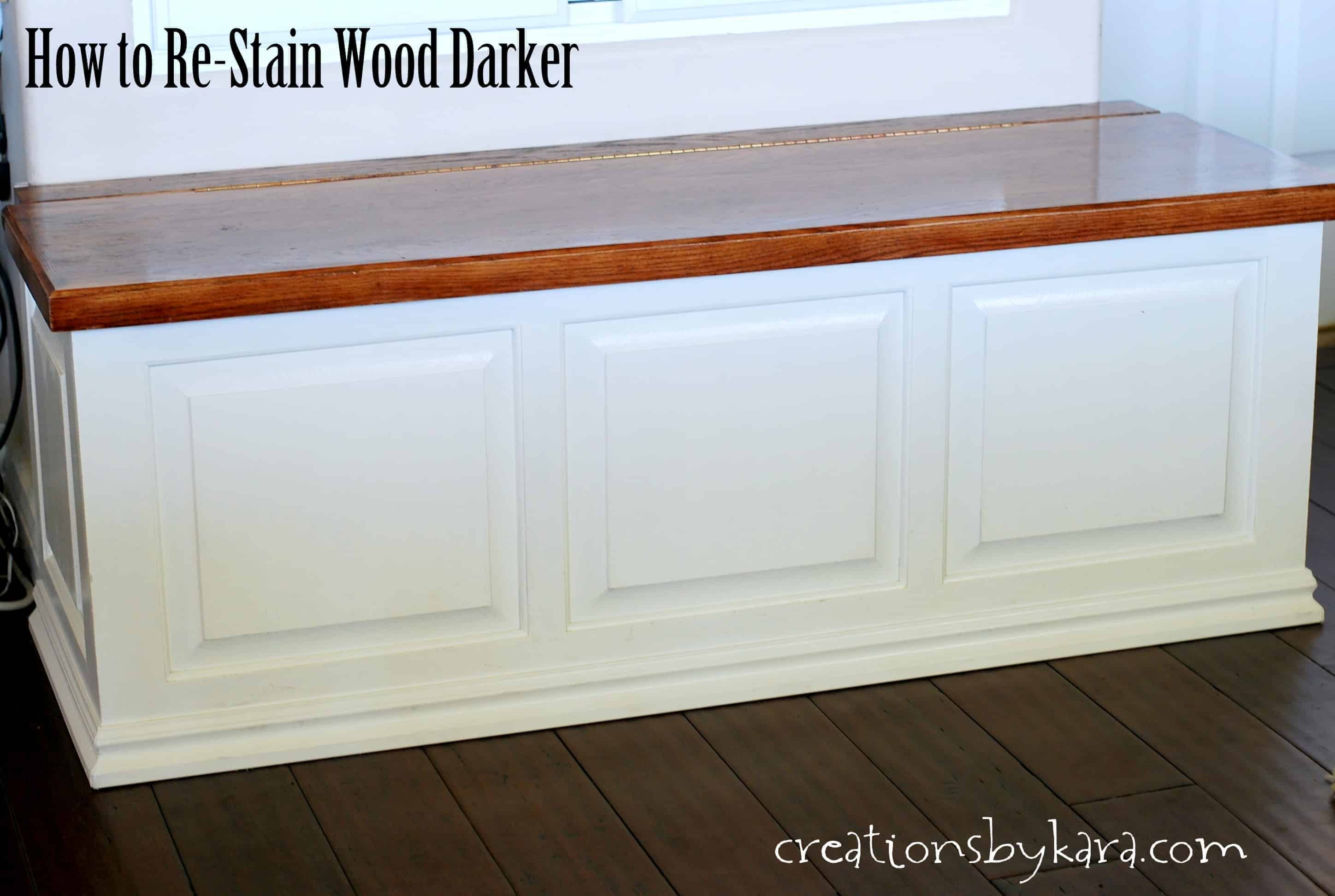 How To Stain Wood Like a Pro - Creations by Kara