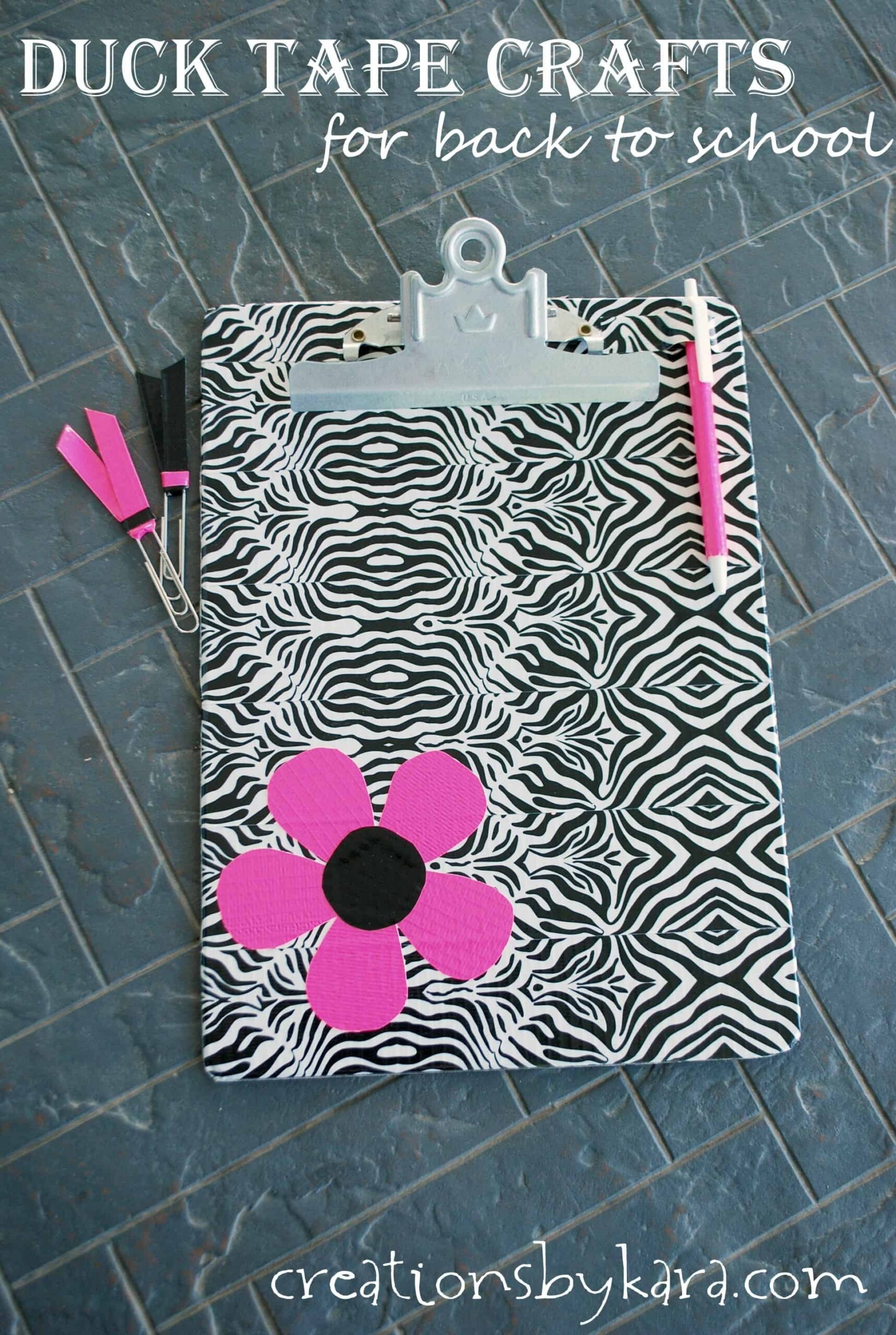 Duck Tape Crafts-- Back to School Accessories