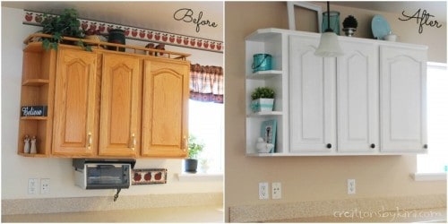 DIY white kitchen makeover reveal