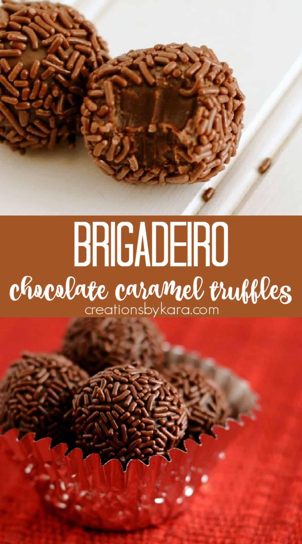 Caramel Chocolate Truffles (Brigadeiro) - Creations by Kara