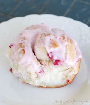 Raspberry Sweet Rolls Recipe - Creations by Kara
