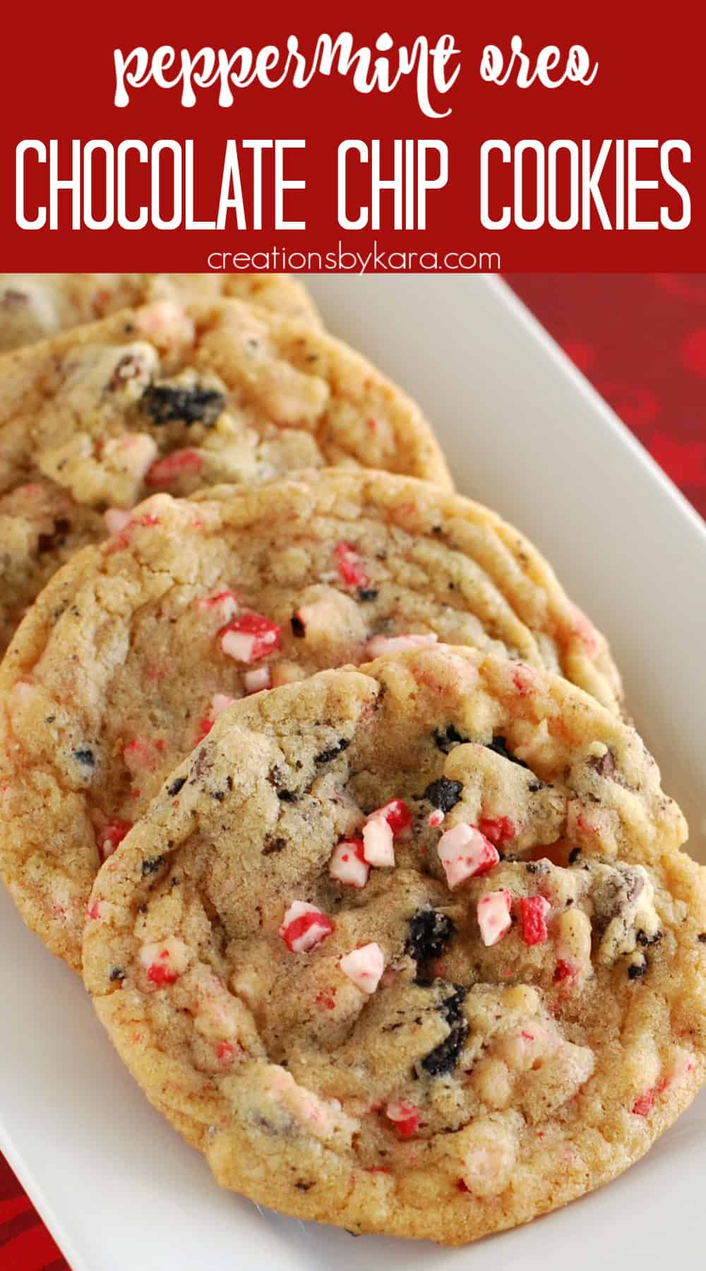 Andes Oreo Peppermint Crunch Cookies - Creations by Kara