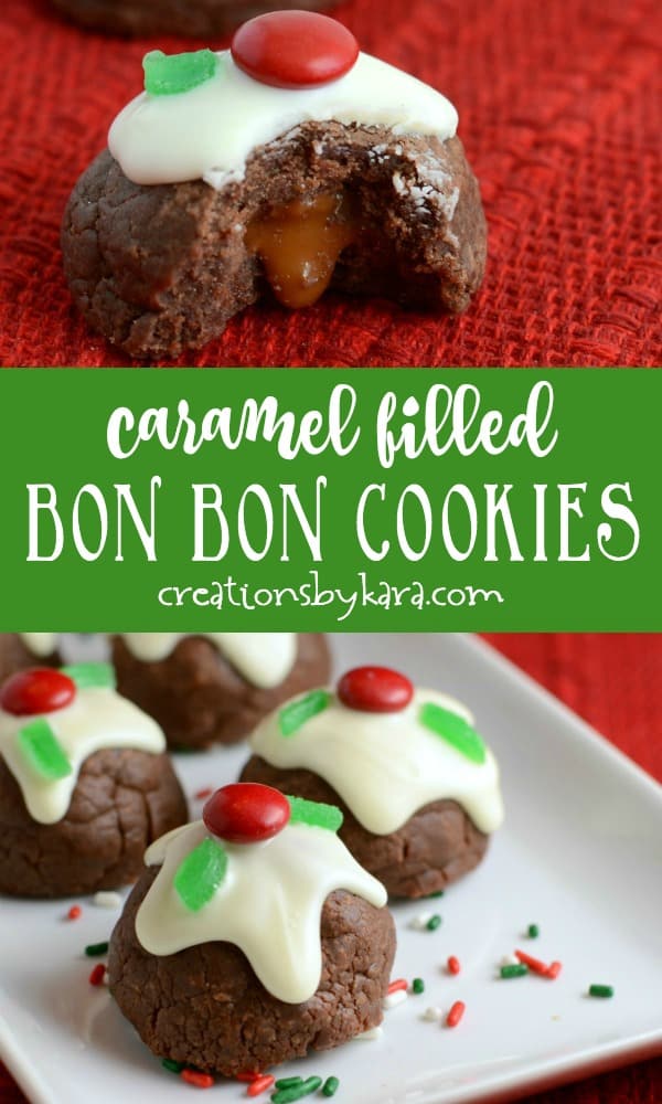 Caramel Filled Bon Bon Cookies - Creations by Kara