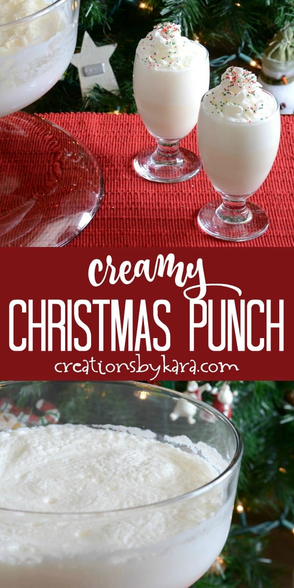 Creamy White Christmas Punch Recipe - Creations by Kara