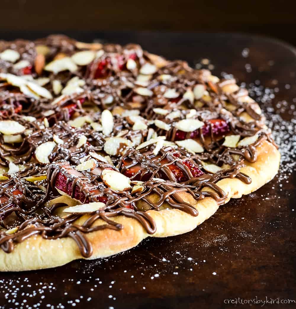 Strawberry Nutella Pizza - Creations by Kara