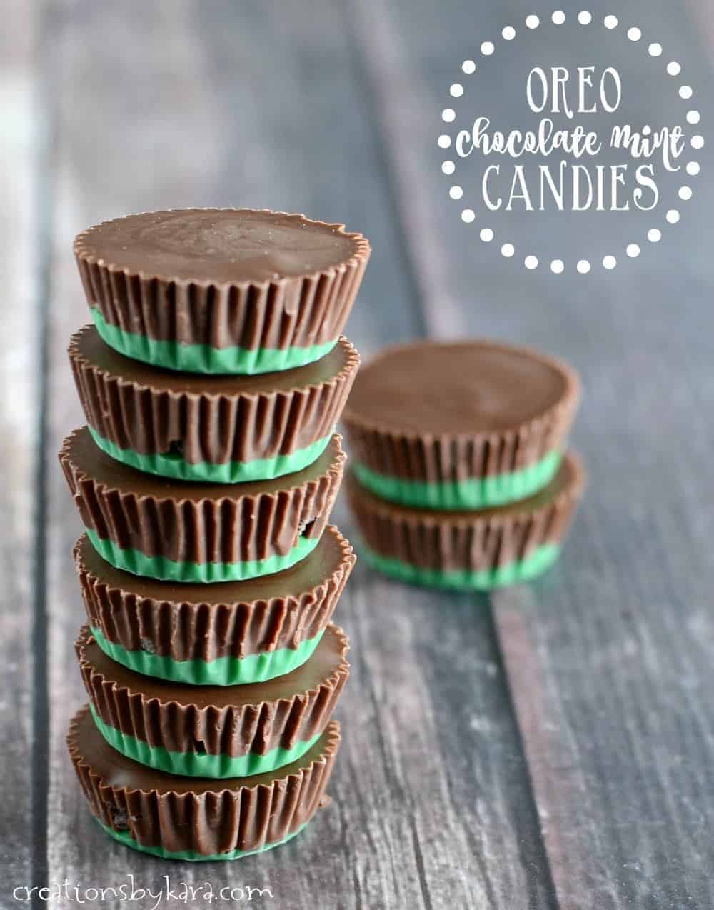Easy Mint Chocolate Candies with Oreos- Creations by Kara