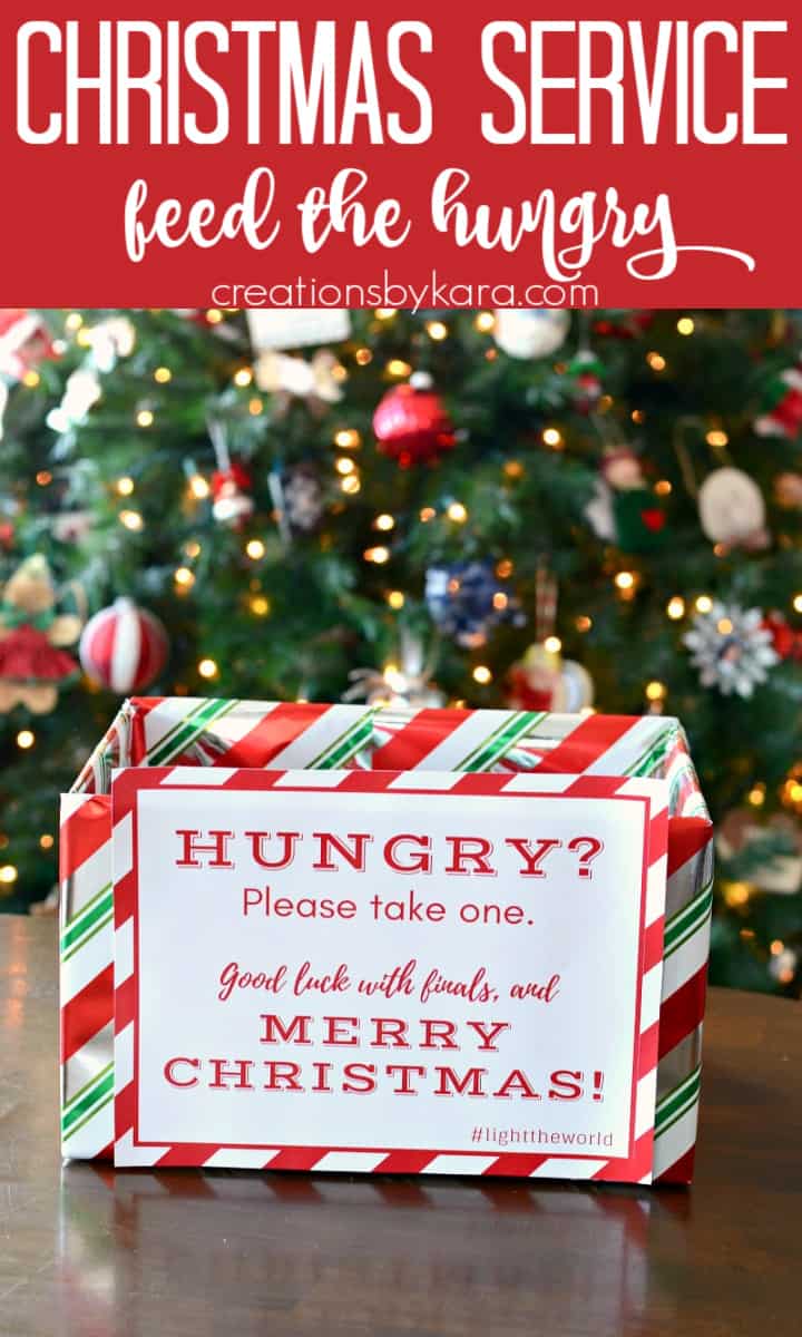 Light the World - Feed the Hungry Basket - Creations by Kara
