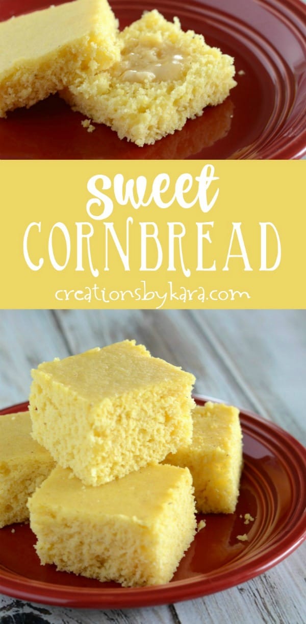 Best Sweet Cornbread Recipe - Creations by Kara