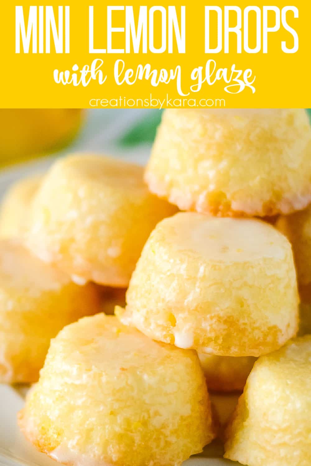 From Scratch Mini Lemon Drop Cakes - Creations by Kara