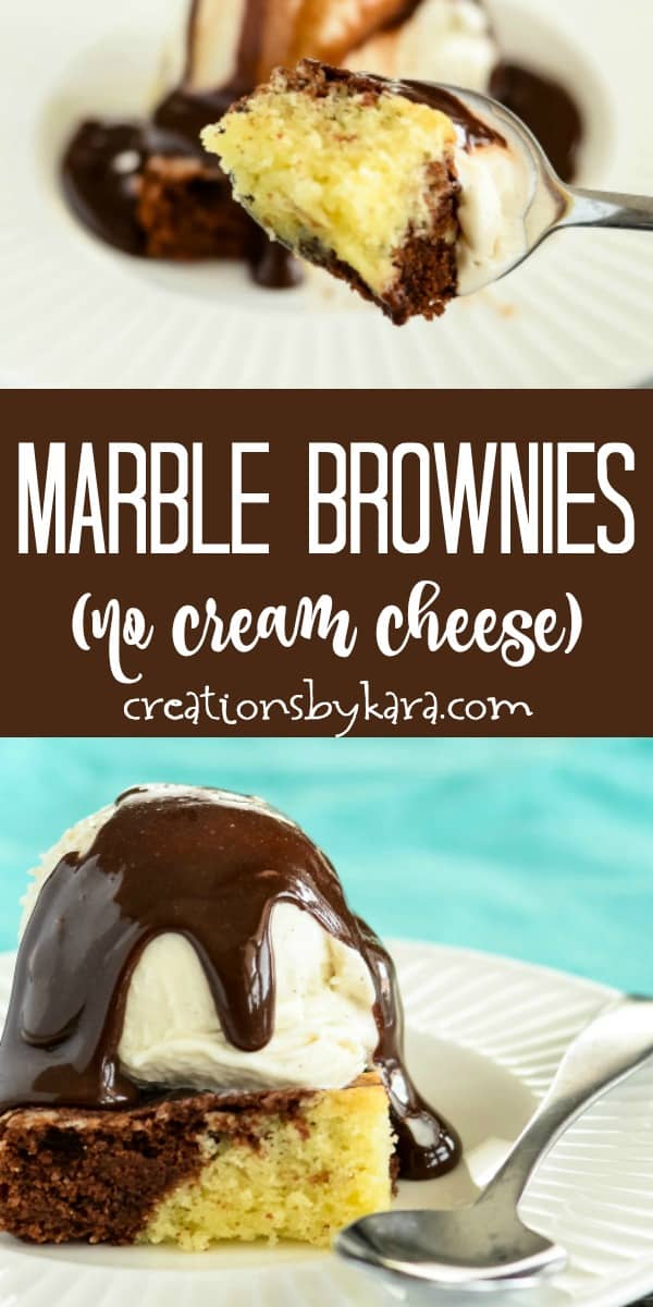 Best Swirld Marble Brownies Recipe - Creations by Kara