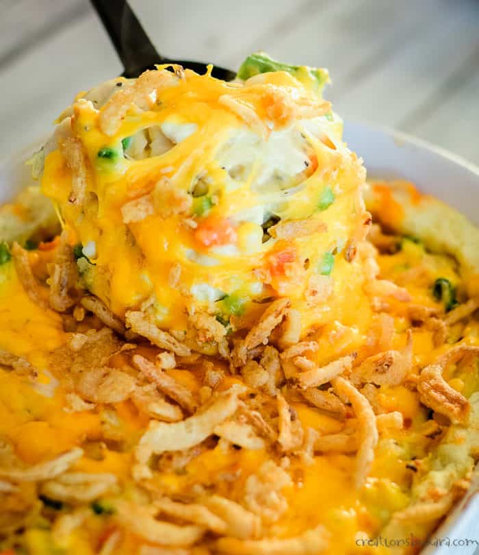 Hearty Chicken Mashed Potato Casserole Recipe - Creations by Kara