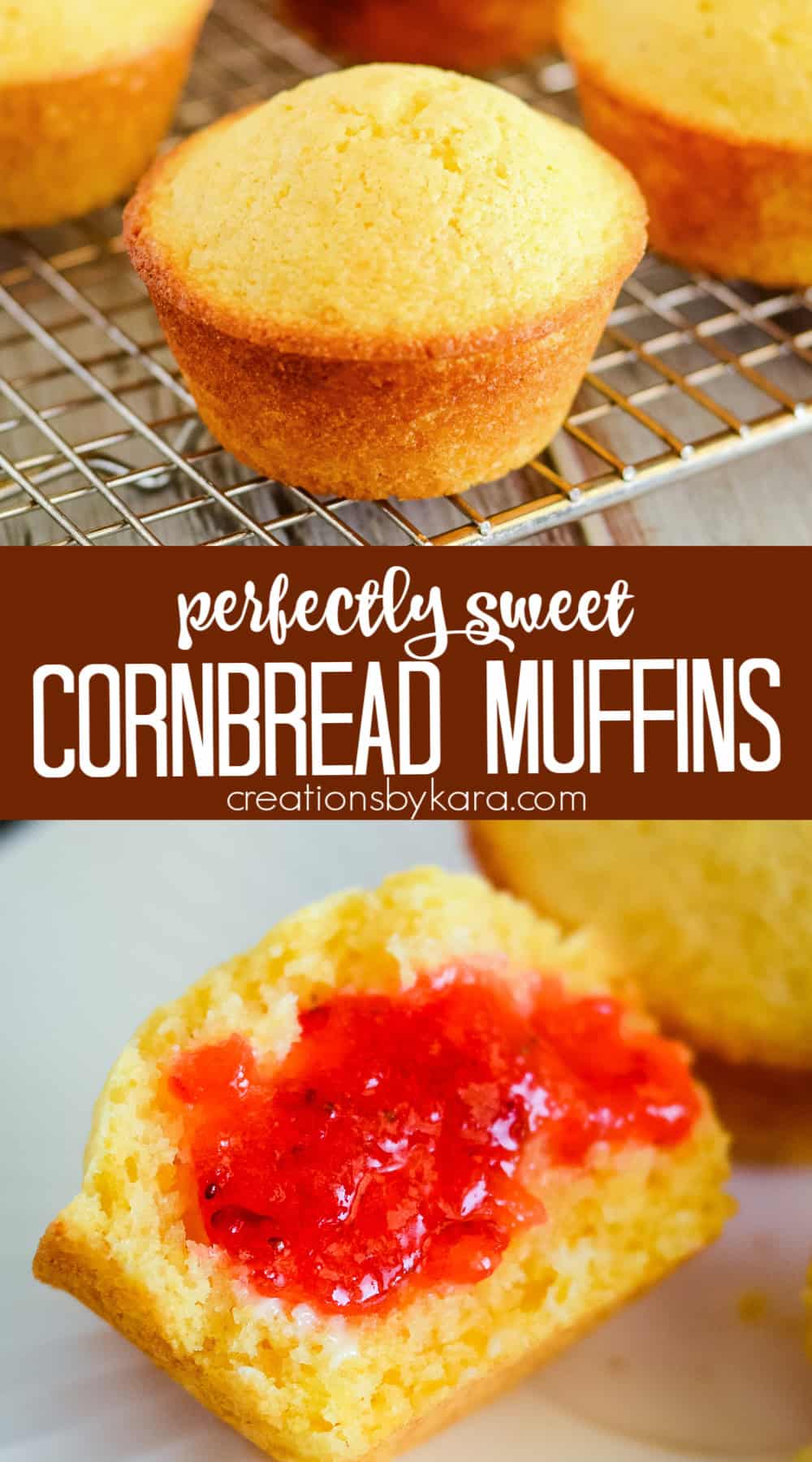 Sweet Cornbread Muffins Recipe - Creations by Kara