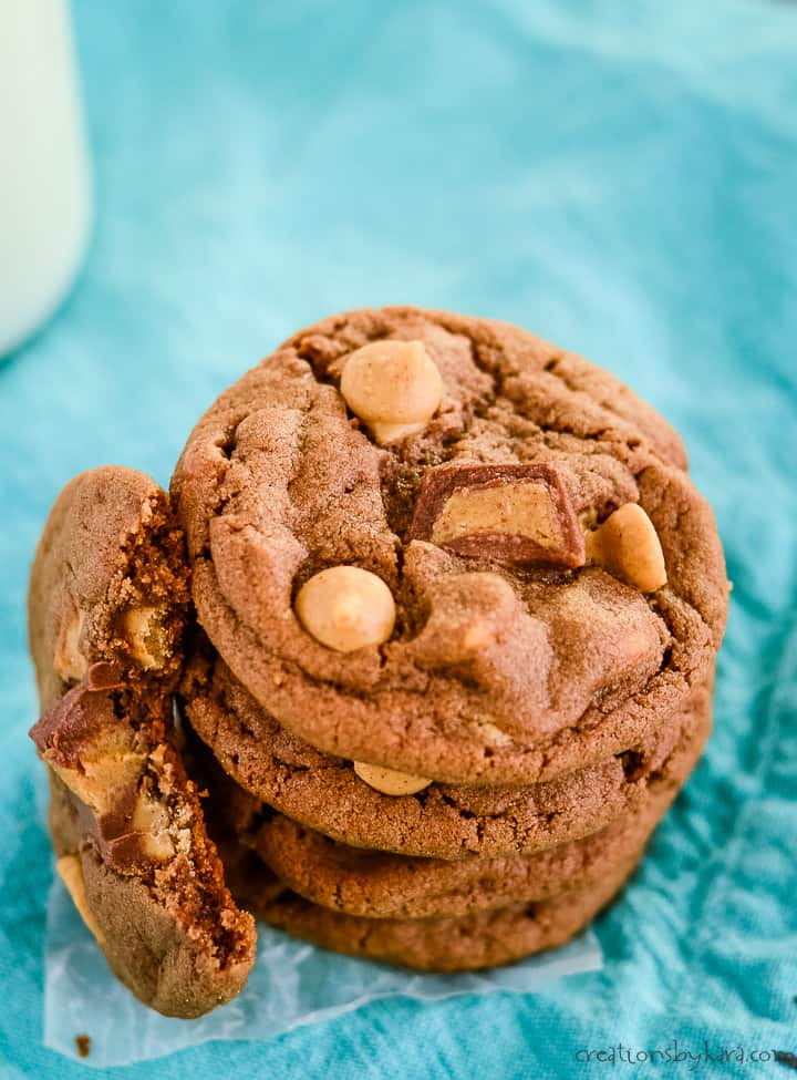 Chocolate Reese's Cookies - Creations by Kara