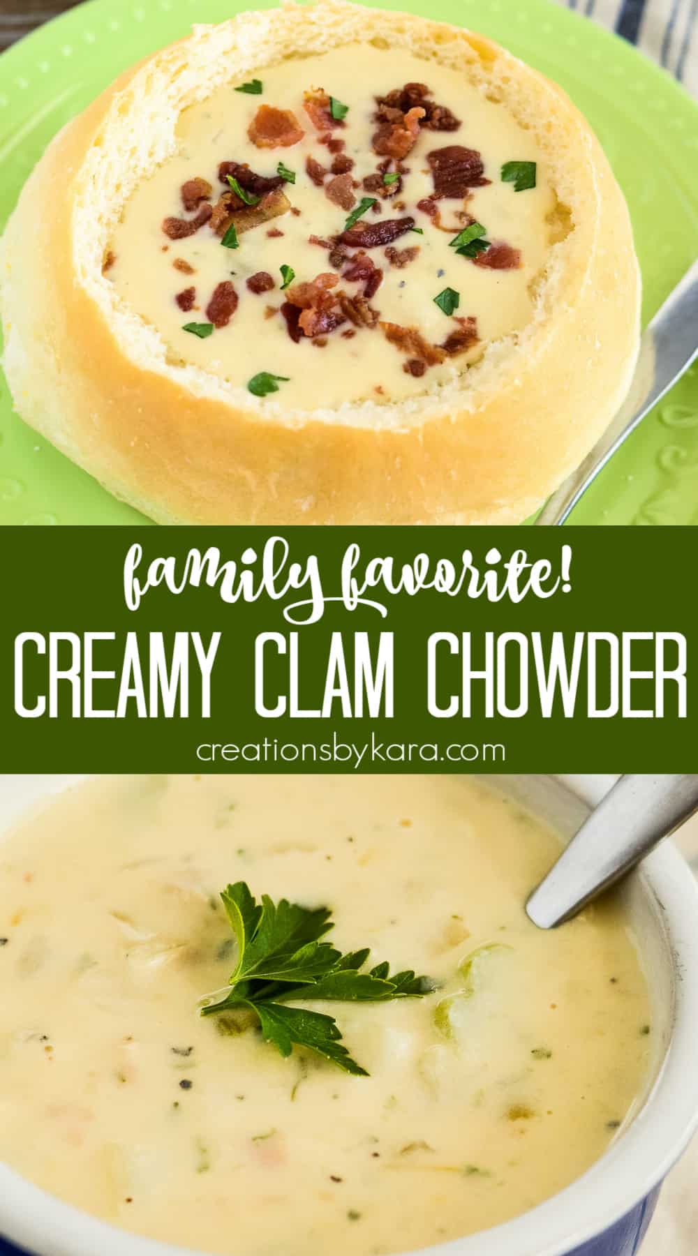 Creamy Clam Chowder - Creations by Kara