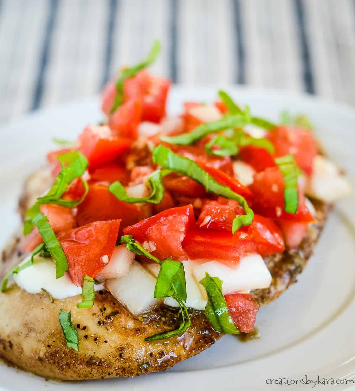 Baked Bruschetta Chicken- Creations by Kara