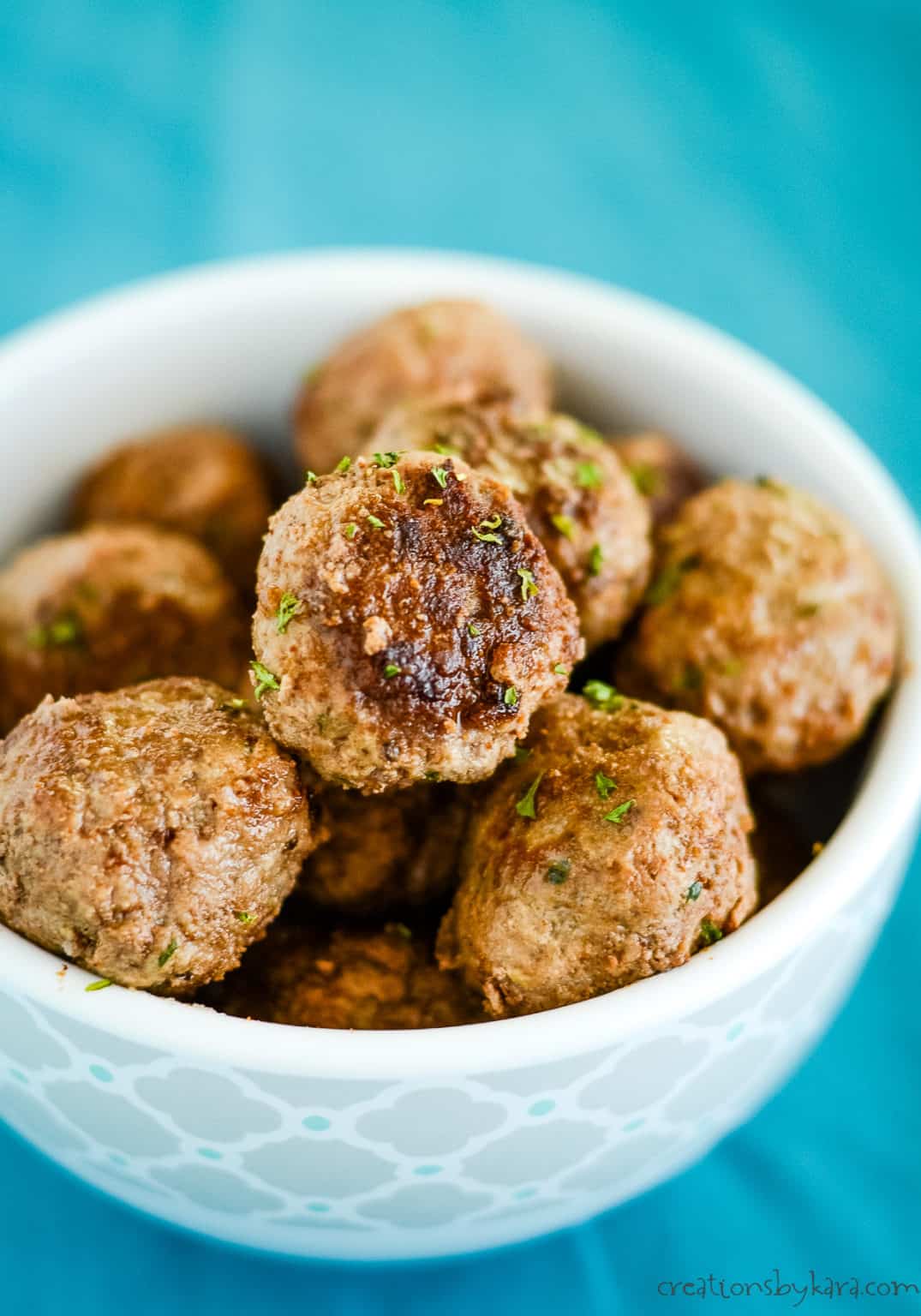 Keto Meatballs - Creations by Kara