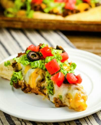 How To Make Taco Pizza (Homemade) - Creations by Kara