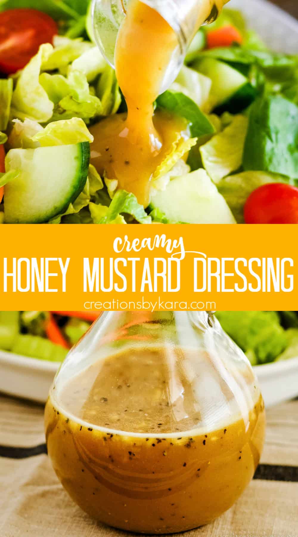 Creamy Honey Mustard Dressing Recipe - Creations by Kara