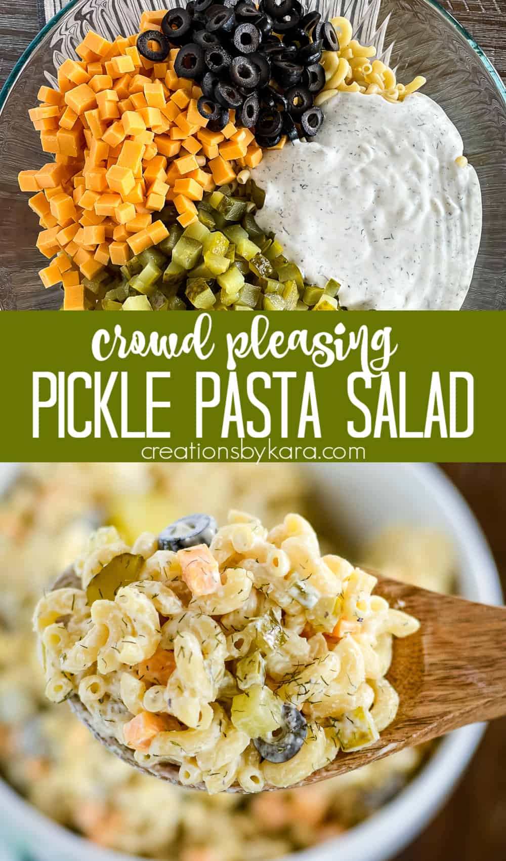 Dill Pickle Pasta Salad Recipe - Creations by Kara