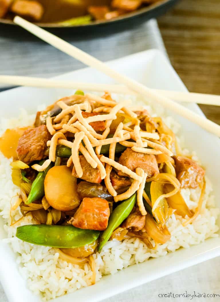 Favorite Pork Chop Suey Recipe (Easy!) - Creations by Kara