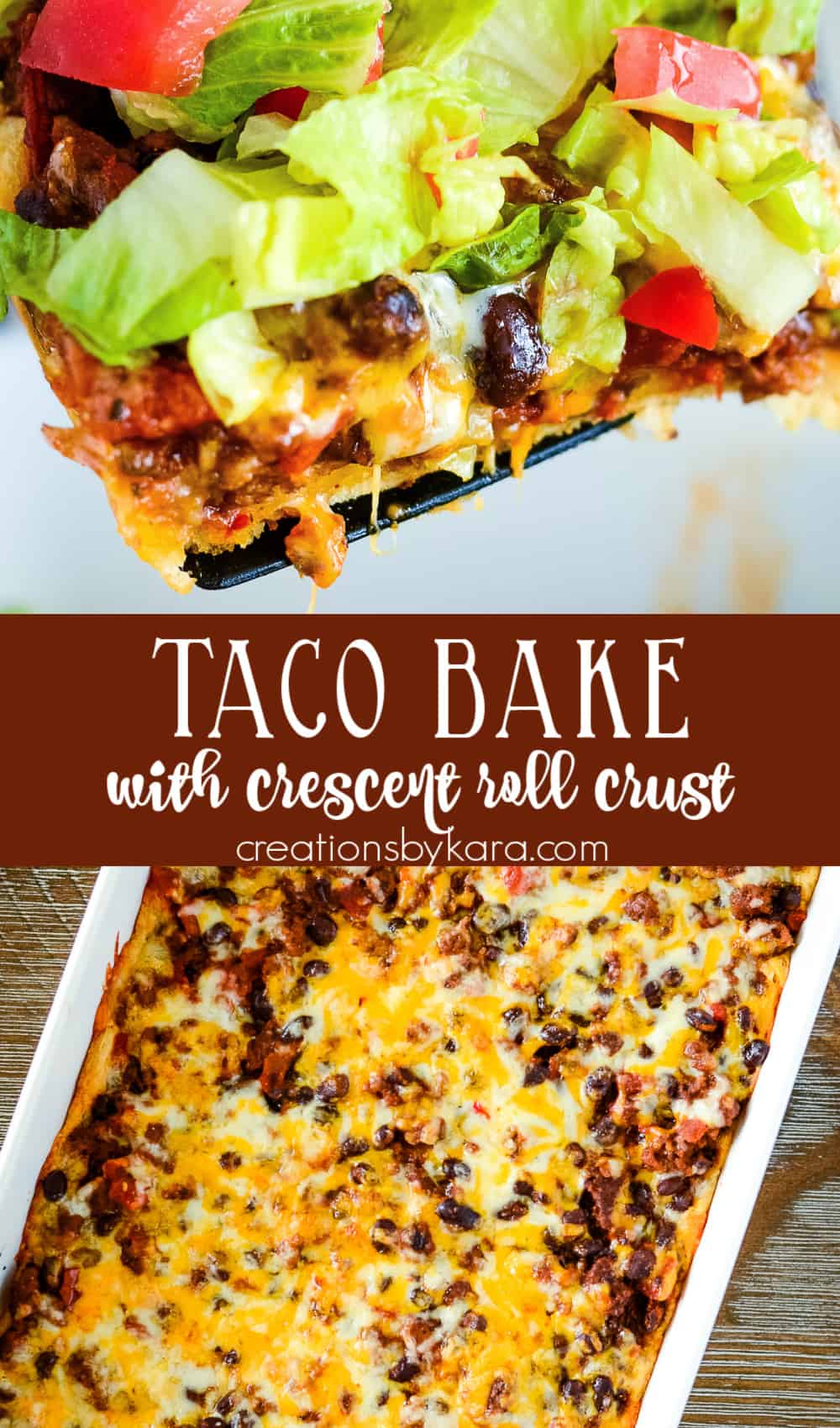 Irresistible Crescent Roll Taco Bake - Creations by Kara