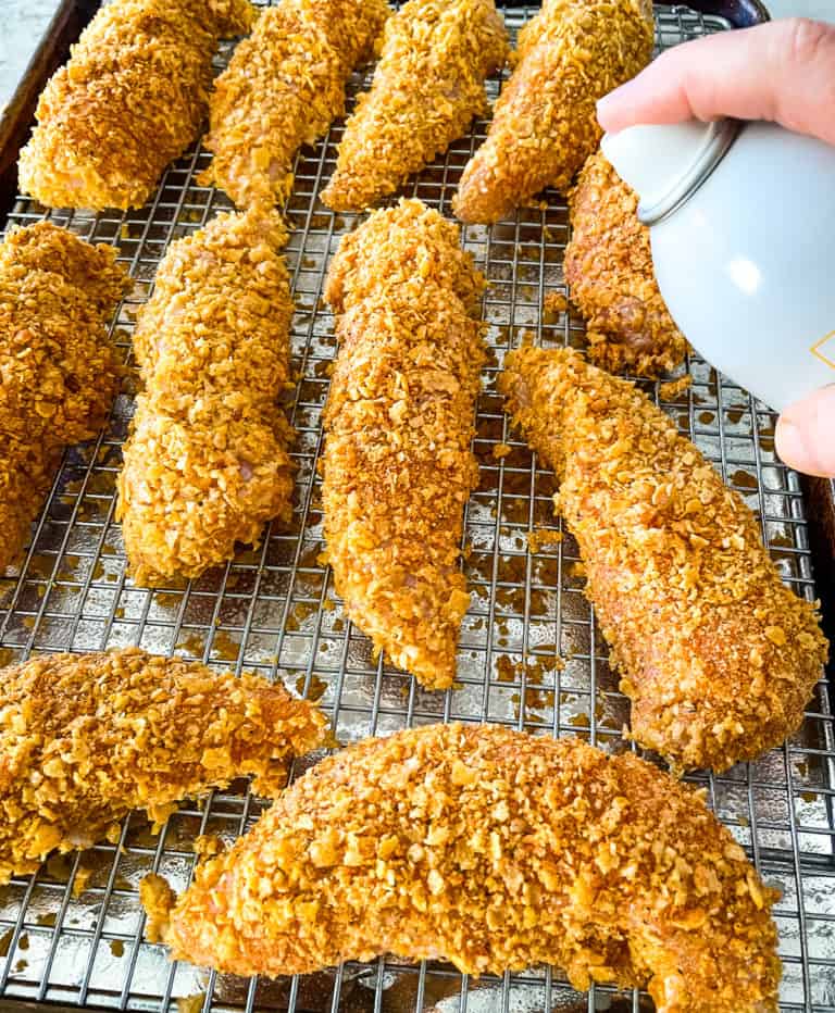 Crunchy Baked Cornflake Chicken Tenders Recipe - Creations by Kara
