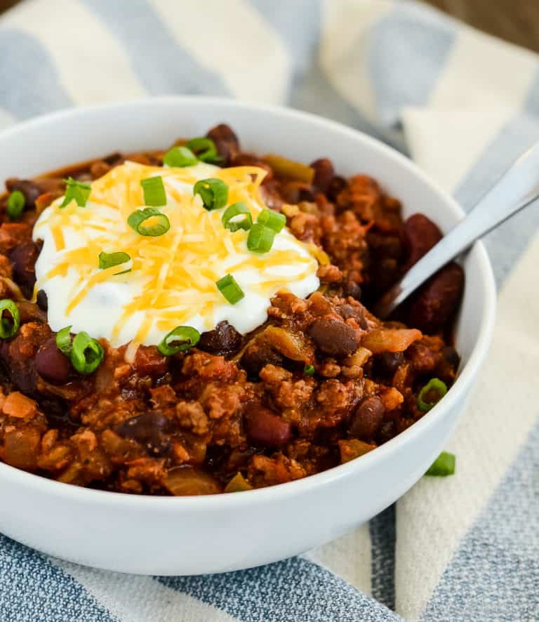 Chili Recipe with Fresh Tomatoes - Creations by Kara