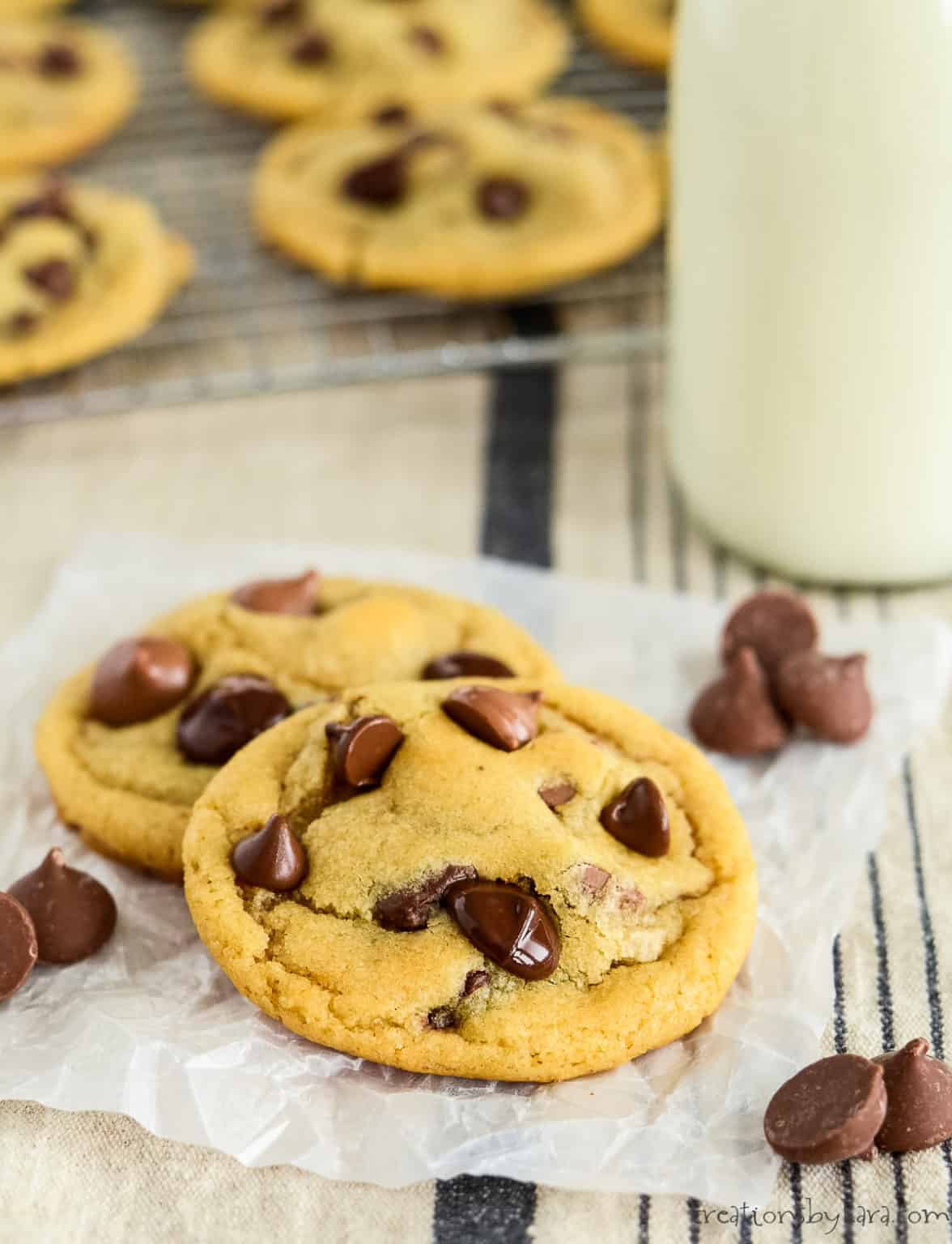 1 Egg Cookie Recipe with Chocolate Chips - Creations by Kara