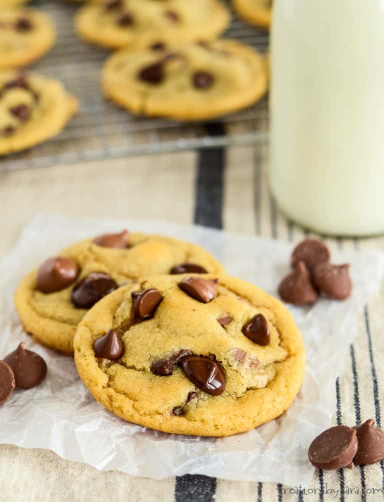 1 Egg Cookie Recipe with Chocolate Chips - Creations by Kara