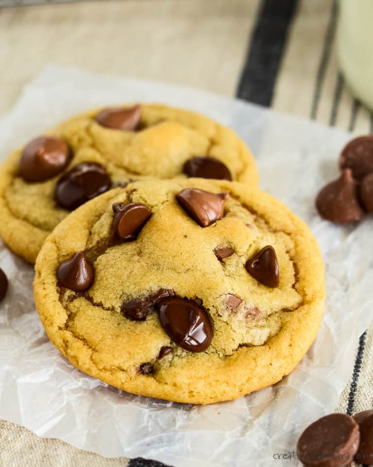 1 Egg Cookie Recipe with Chocolate Chips - Creations by Kara