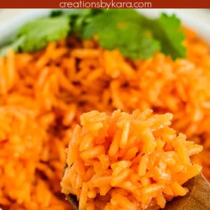 Easy Mexican Red Rice Recipe (Arroz Rojo) - Creations by Kara