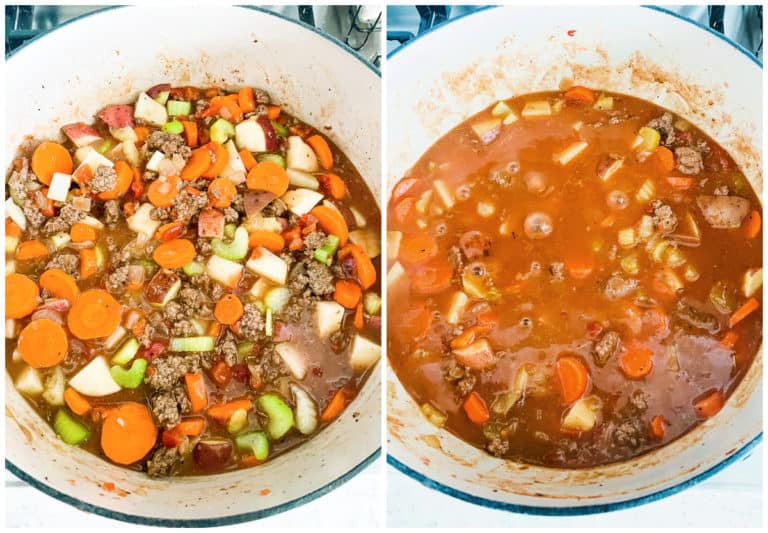 Easy & Delicious Ground Beef Stew Recipe - Creations by Kara