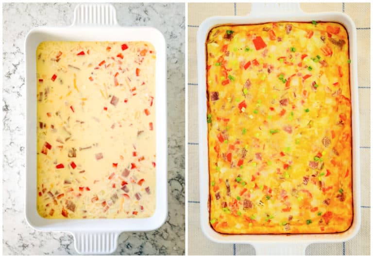 Easter Breakfast Casserole Recipe with Ham - Creations by Kara