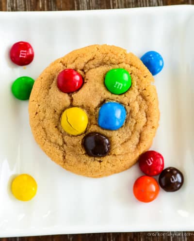 Chewy Peanut M&M Cookie Recipe - Creations by Kara