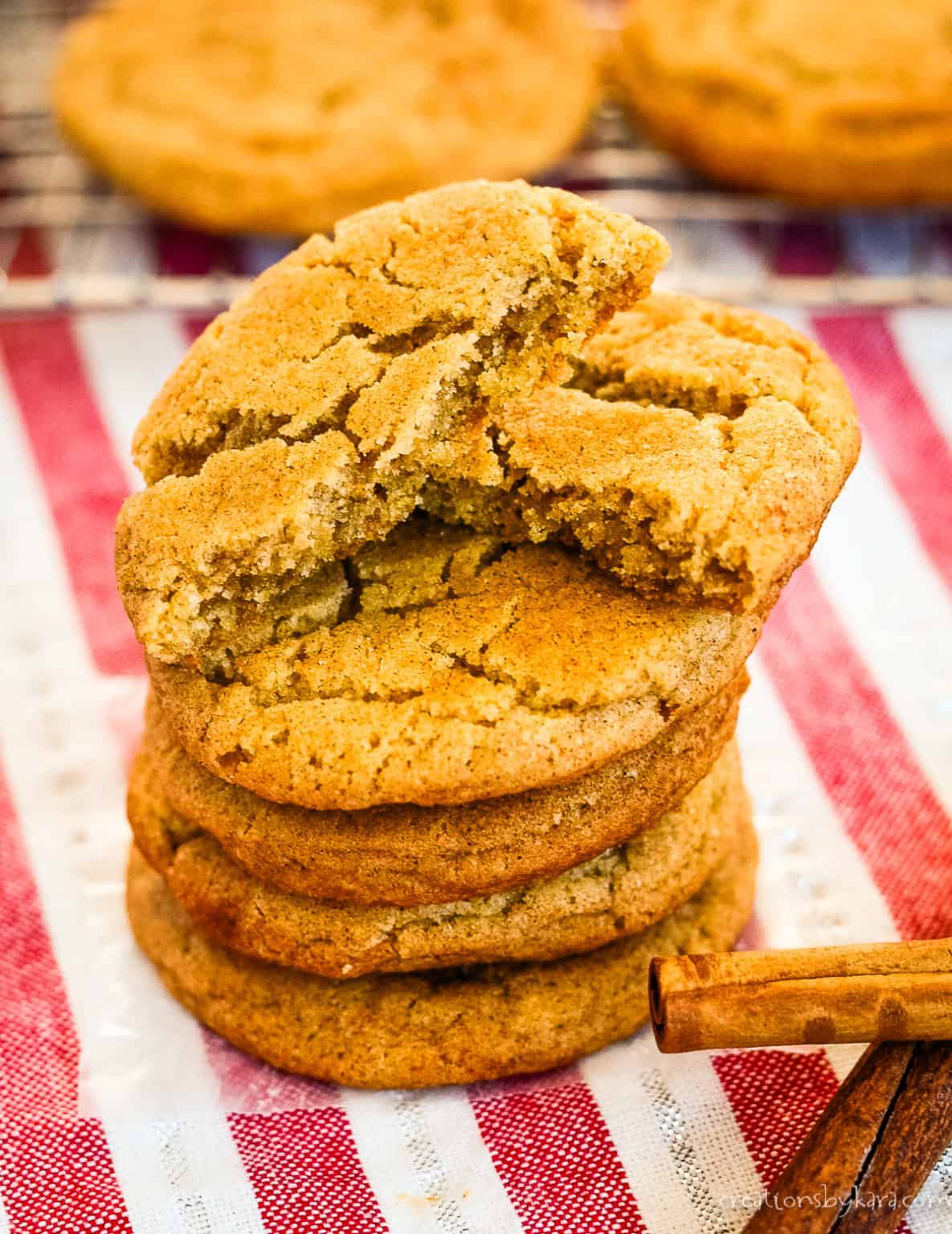 Best Chewy Cinnamon Cookie Recipe - Creations by Kara