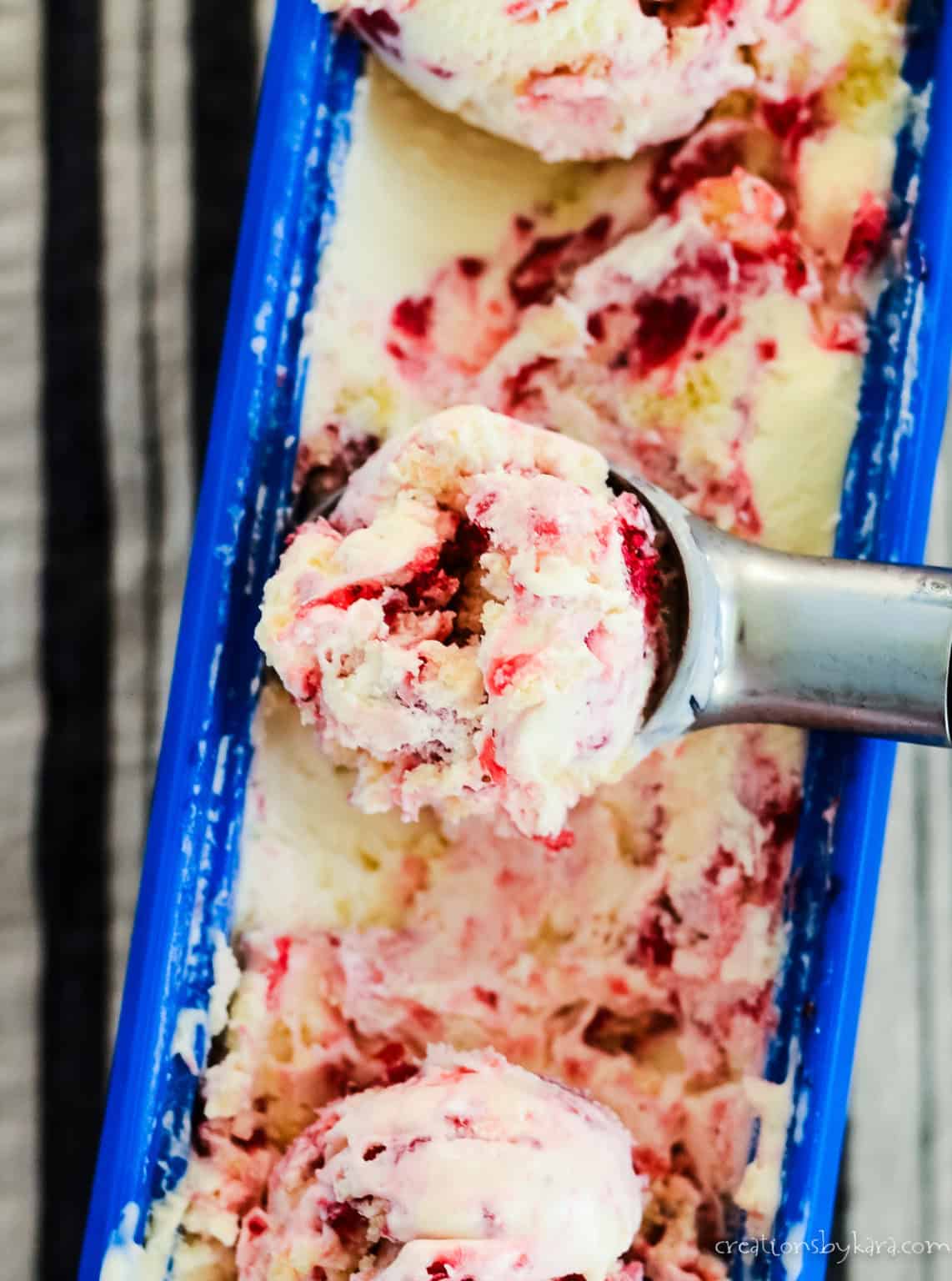 Strawberry Shortcake Ice Cream Recipe - Creations by Kara