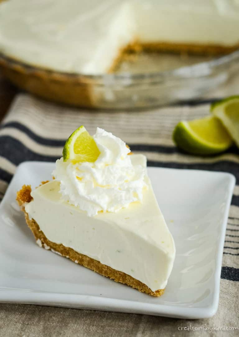 No Bake Key Lime Pie Recipe (Eagle Brand) - Creations by Kara