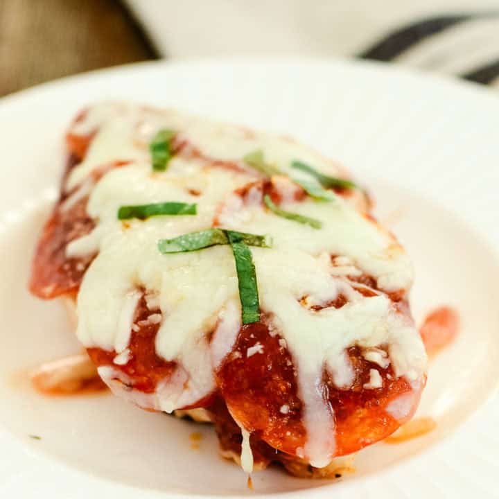 Pepperoni Chicken Recipe with Mozzarella - Creations by Kara