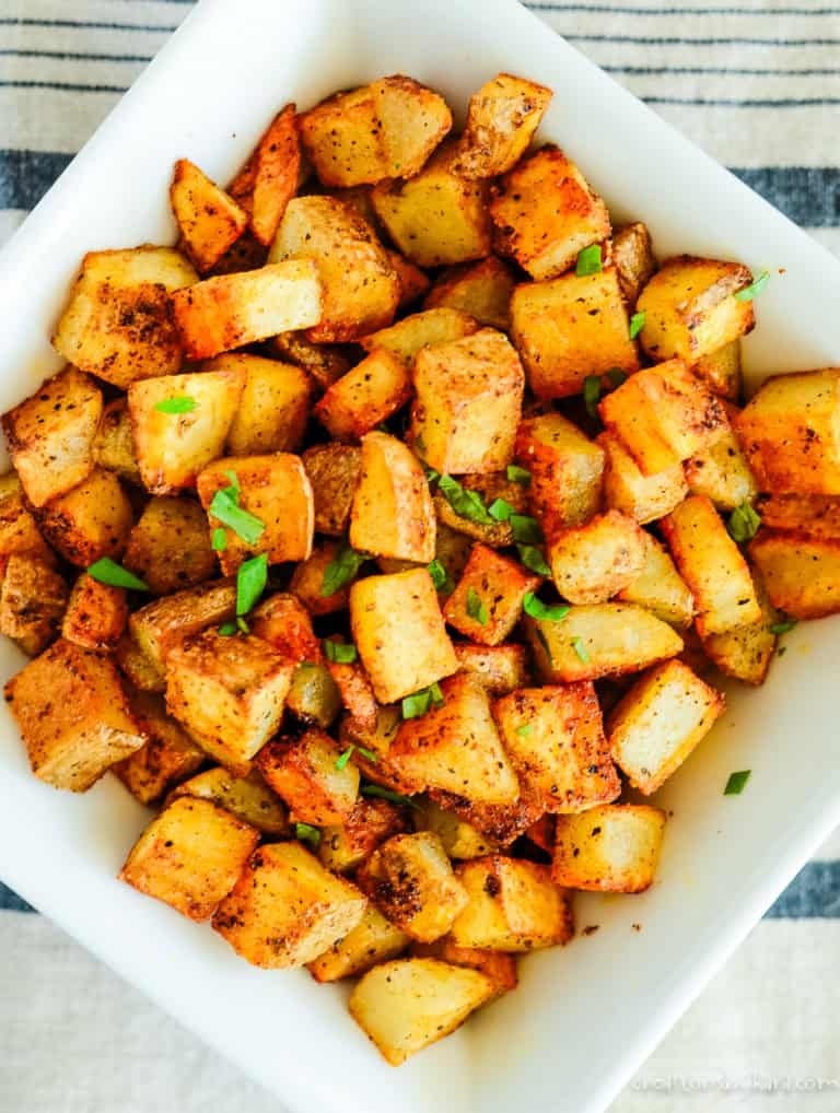 Crispy Sautéed Diced Potatoes Recipe - Creations by Kara