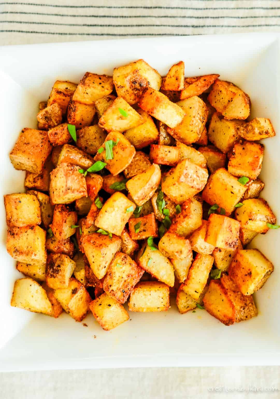 Crispy Sautéed Diced Potatoes Recipe - Creations by Kara
