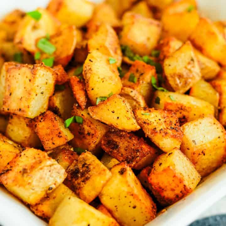 Crispy Sautéed Diced Potatoes Recipe - Creations by Kara