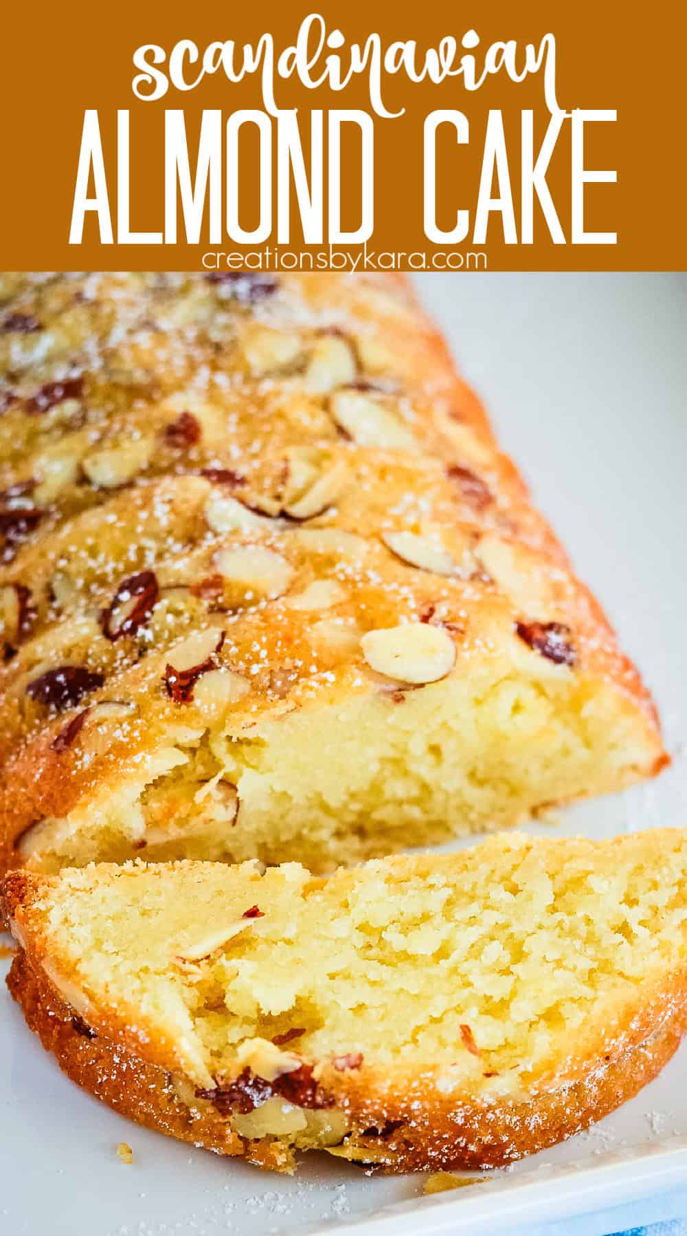 Traditional Scandinavian Almond Cake Recipe - Creations by Kara