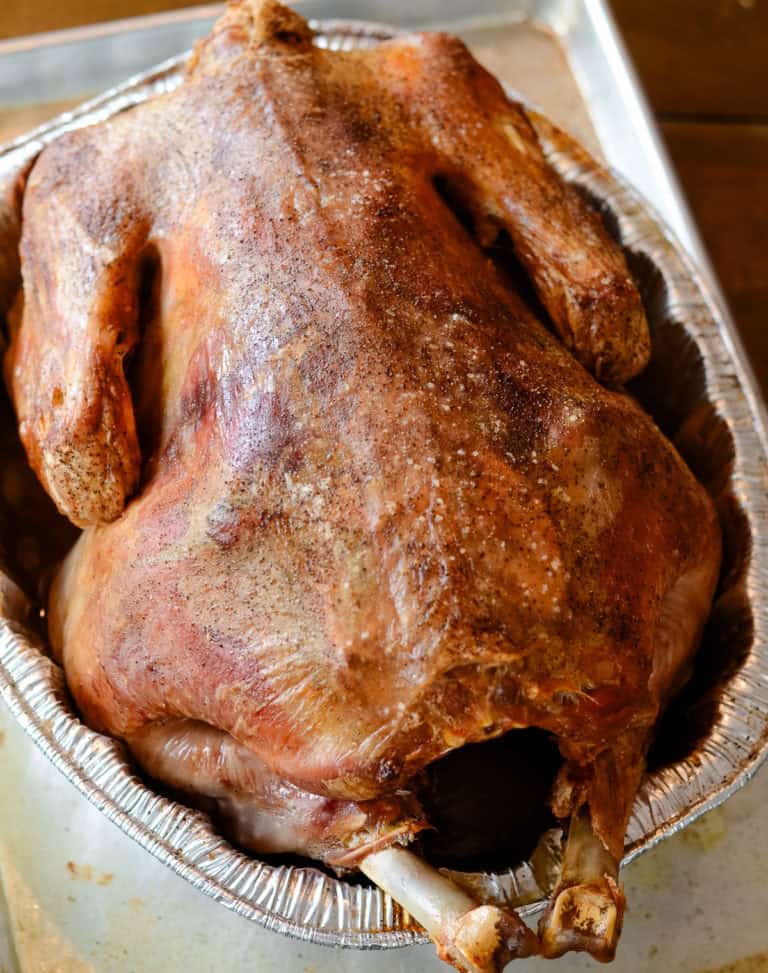 Roasting Turkey Upside Down (Recipe Included) - Creations by Kara