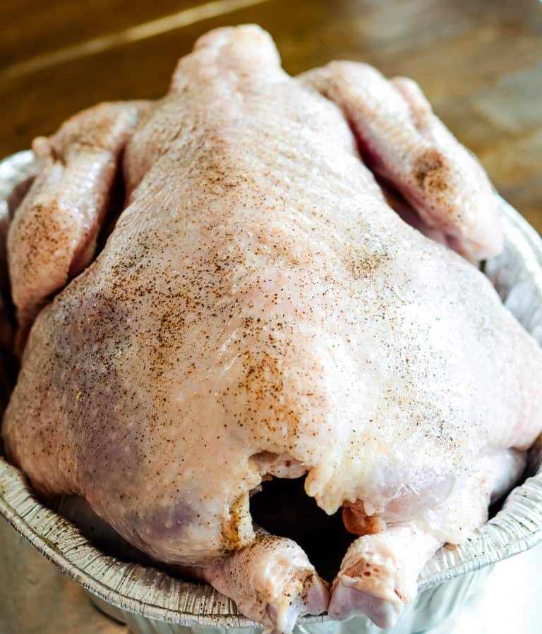Roasting Turkey Upside Down (Recipe Included) - Creations by Kara